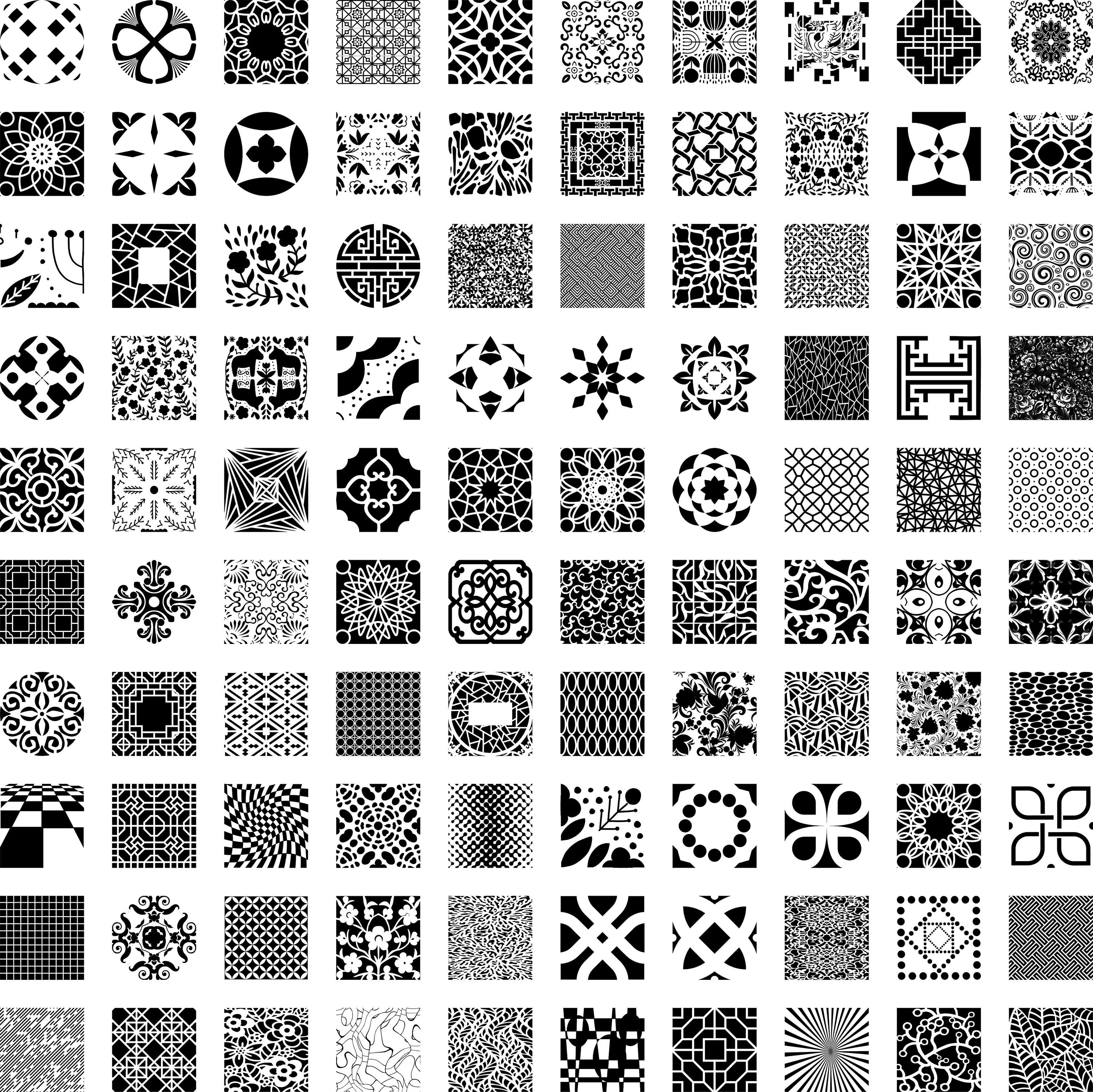 460 Geometric Patterns Bundle Includes a Lot Svg-based | Etsy