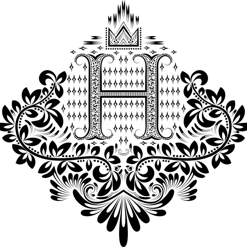 Letter H Monogram - Etsy