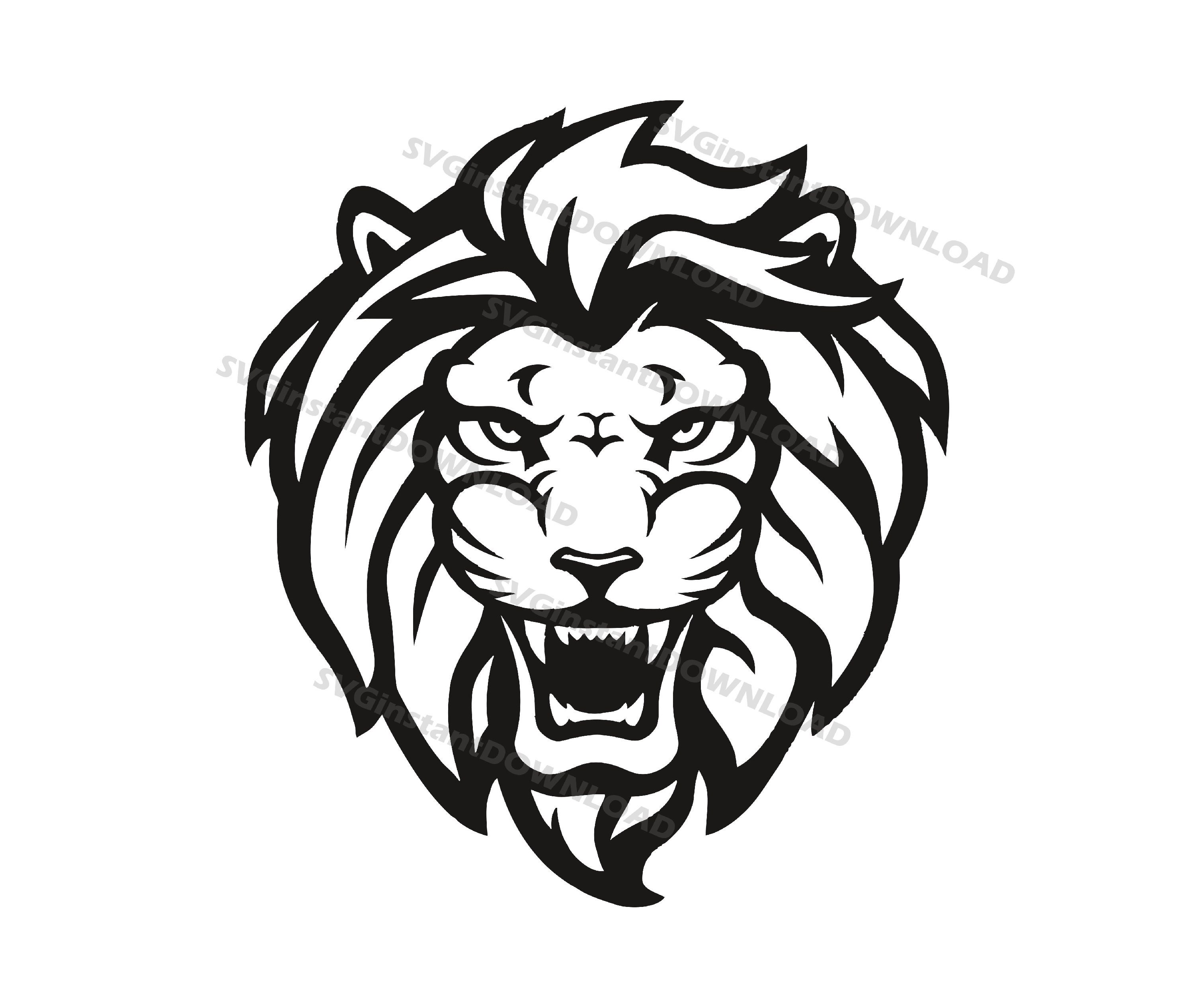 Mandala Lion Head Svg Vector Cut File Template Africa - vrogue.co