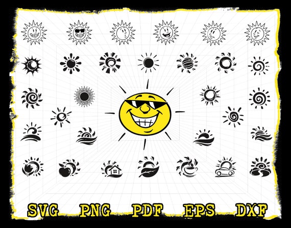 SUN SVG Cut File Sonne Clip Art Sonne Cricut Sun Svg - Etsy.de