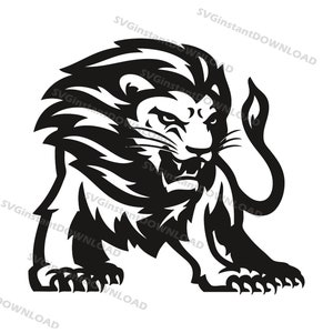 Lion Svg - Etsy