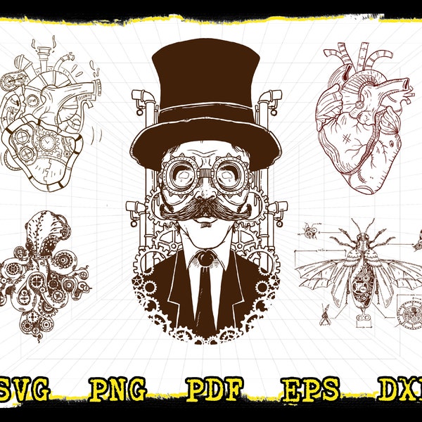 Steampunk Cut File - Etsy