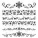 Snowflake Border Svg, Christmas Card Decorative Elements Bundle Svg ...