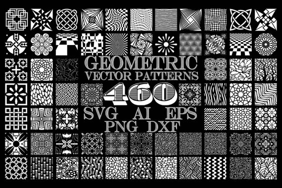 Trendy Geometric SVG Easy Cut SVG Files for Glowforge Users - Etsy