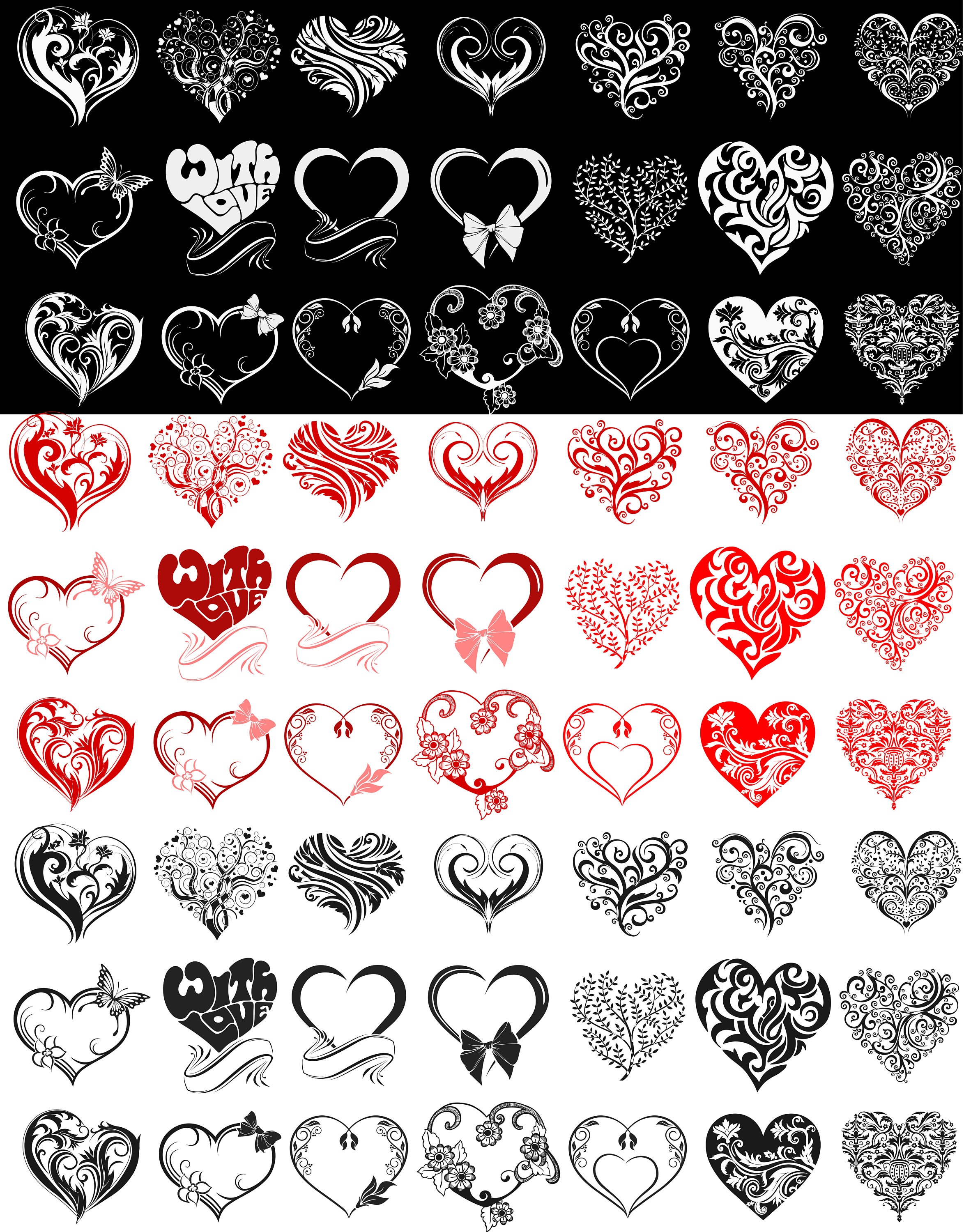 Unique Heart Designs