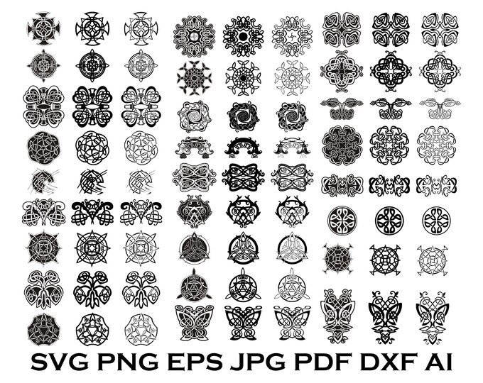 Celtic Knot SVG Cut Files, Celtic Knots SVG Files for Cricut, Celtic ...