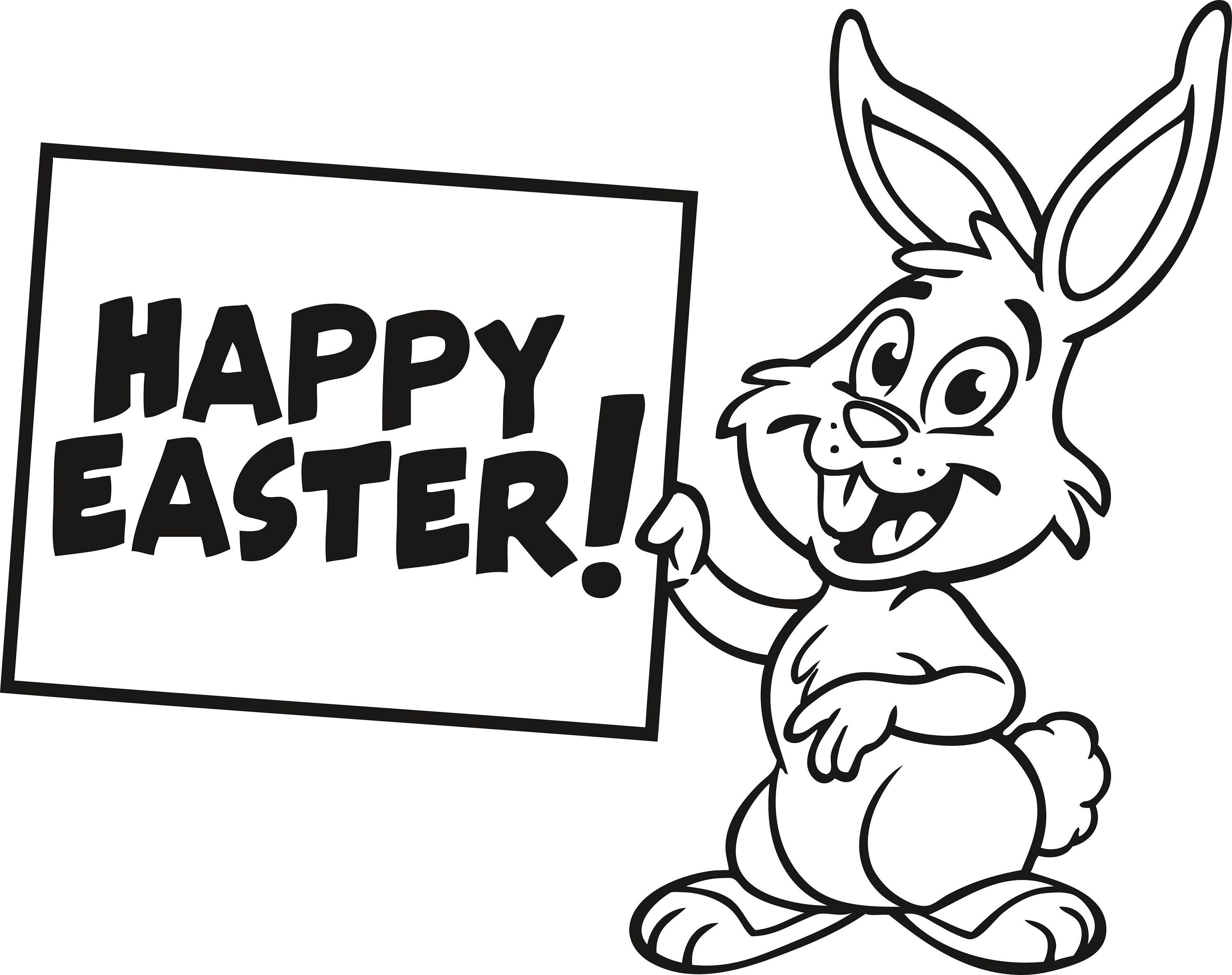 Easter Bunny Svg Printable Coloring Pages for Kids Pages - Etsy UK