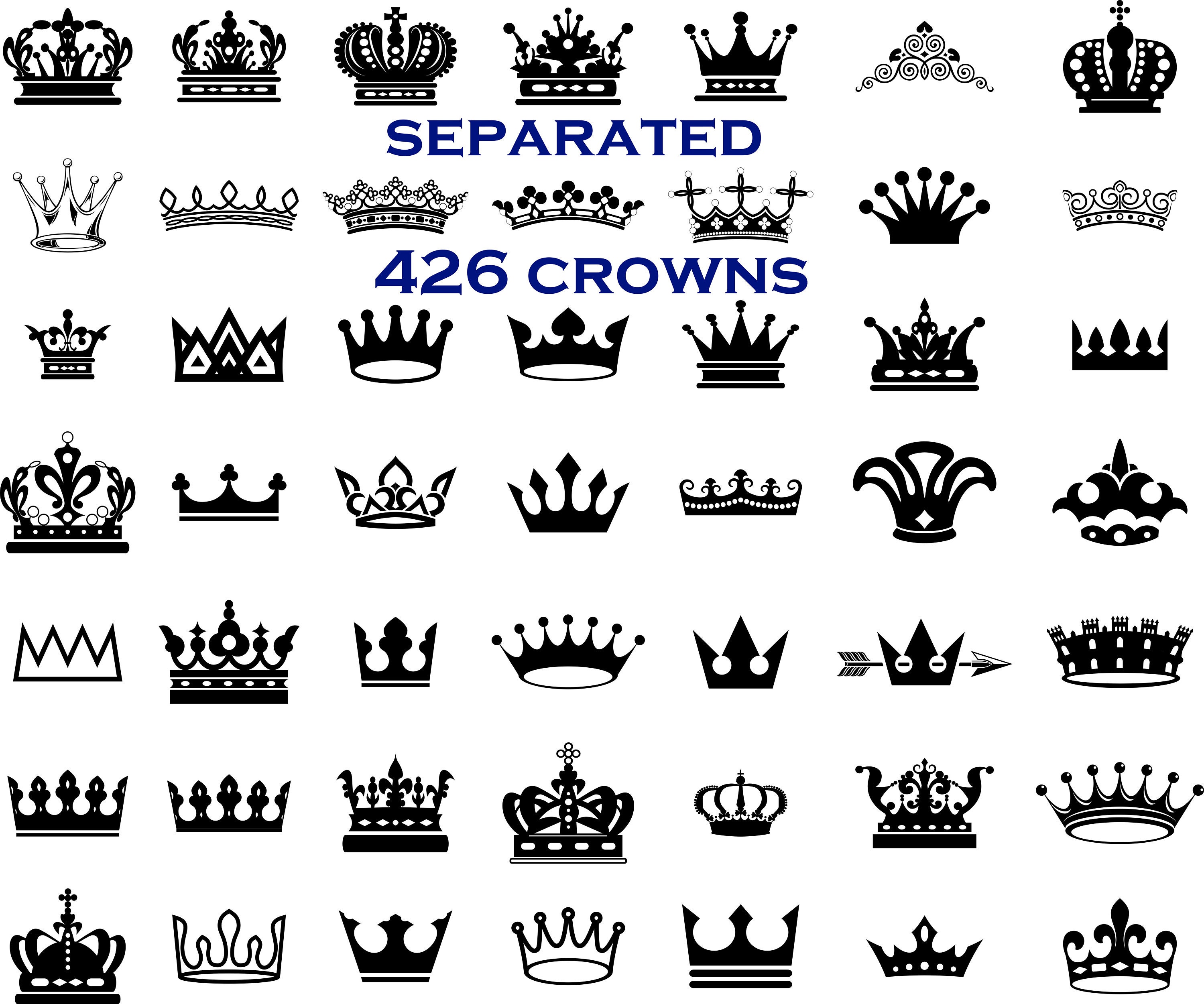 King Crown Logo Black And White