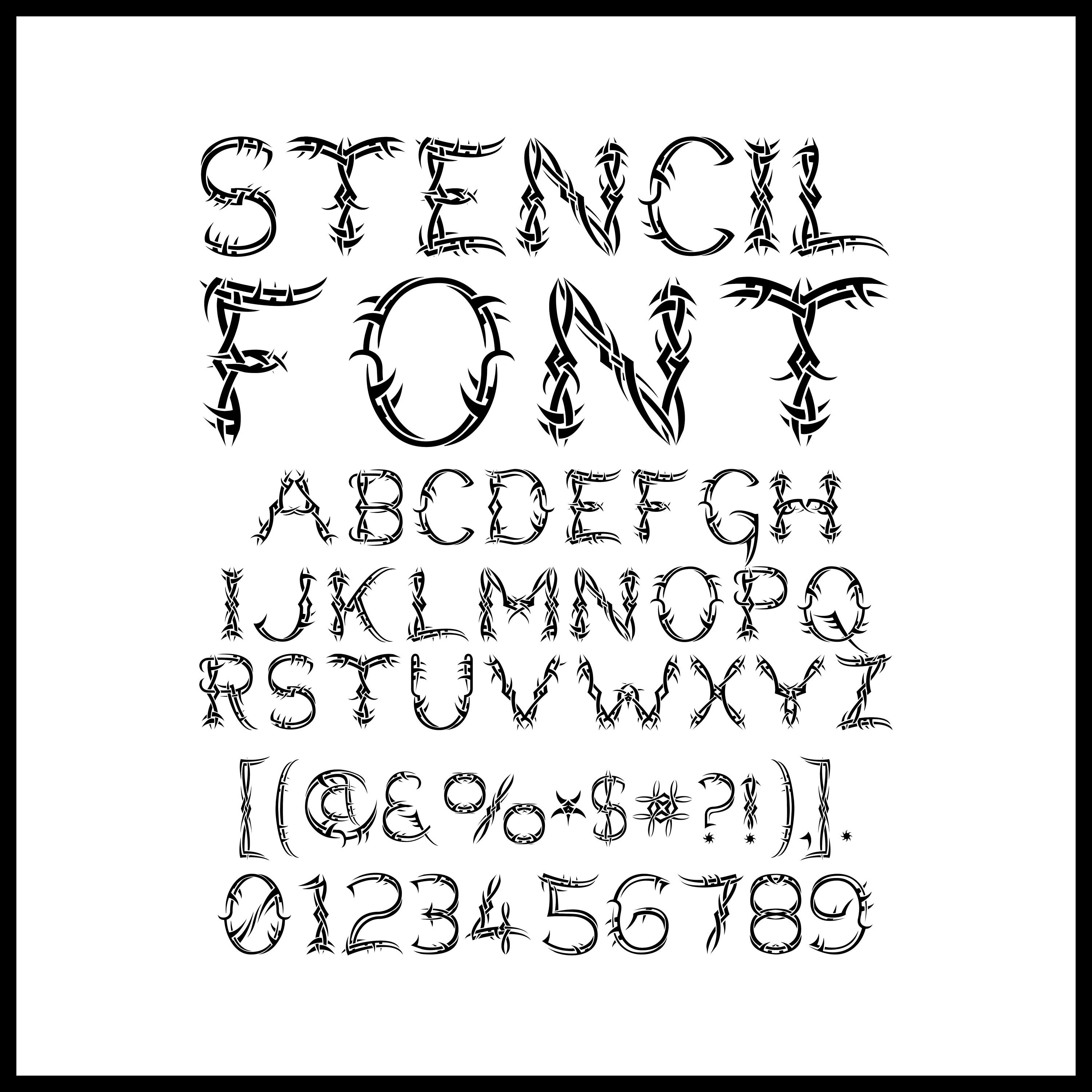 SVG Font Thorn Letters Numbers and Symbols Perfect for - Etsy UK