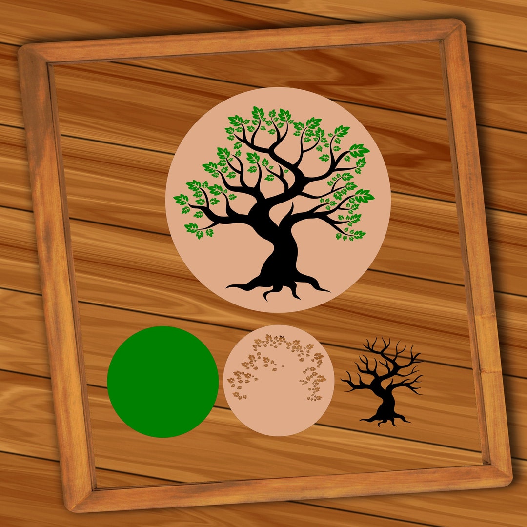3D Oak Tree Svg, 3D Layered Tree of Life SVG, Laser Cut Files, Multi ...