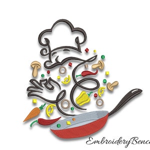 Kitchen Embroidery Machine Designs Pes Cooking Instant Digital - Etsy