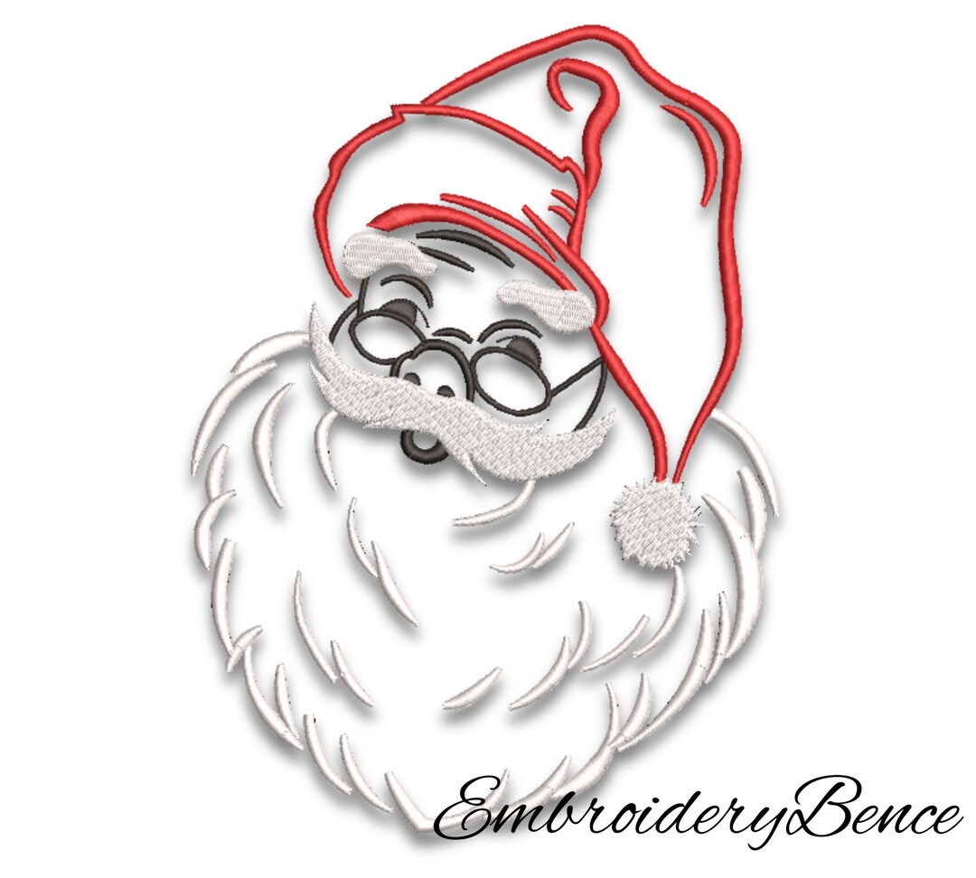 Christmas Embroidery Machine Designs Santa Claus Instant Digital ...