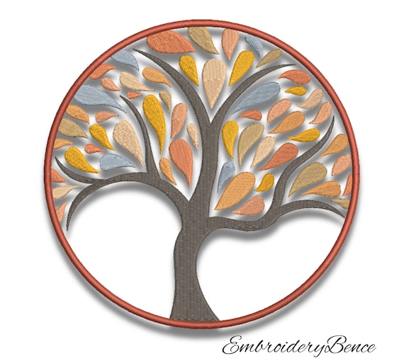 Tree of Life Embroidery Machine Design Pes Pattern | Etsy