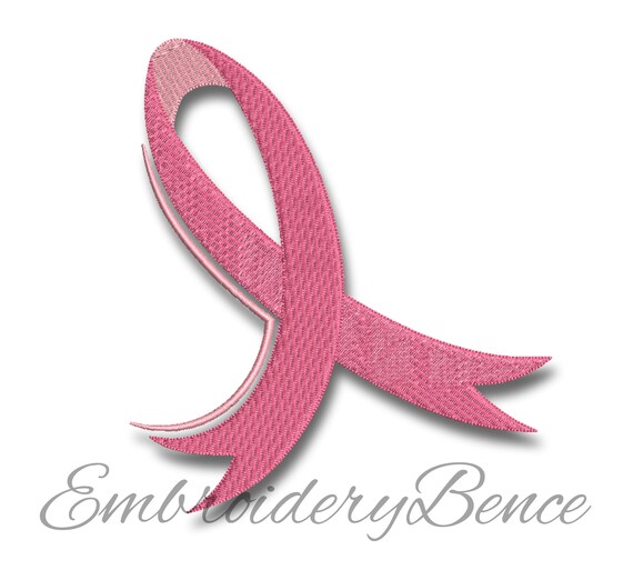 Breast Cancer Embroidery Machine Design Ribbon Pes File | Etsy