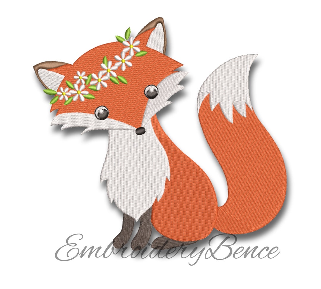 Fox Embroidery Machine Design Pe Pattern Pes Instant Digital - Etsy