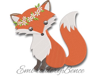 Fox Embroidery Design Machine Designs in the Hoop Pes File Sanimal ...