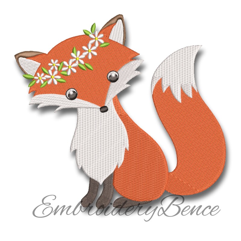 Fox Embroidery - Etsy
