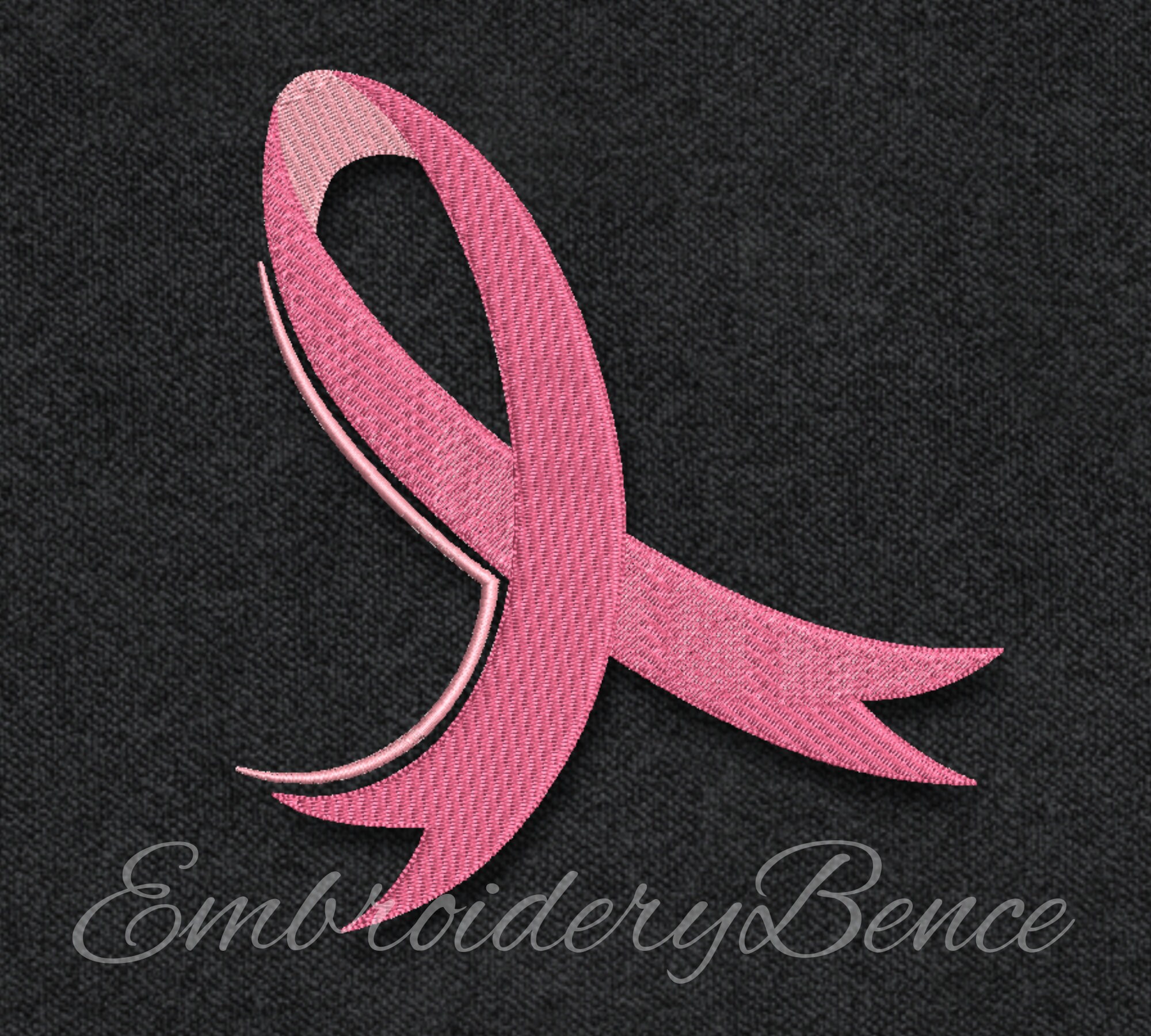 Breast cancer embroidery machine design ribbon pes file | Etsy