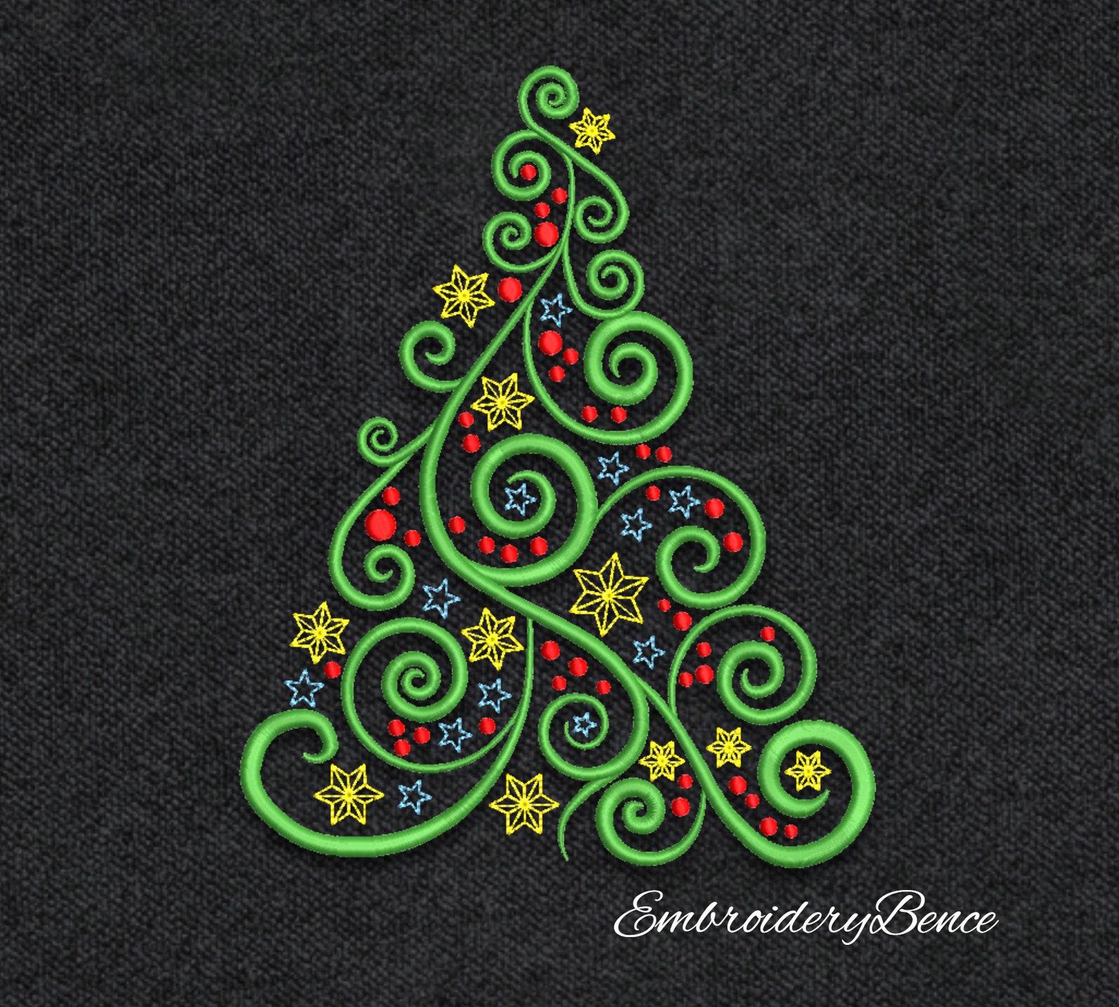 Christmas Tree Embroidery Machine Designs Pes Instant Digital - Etsy