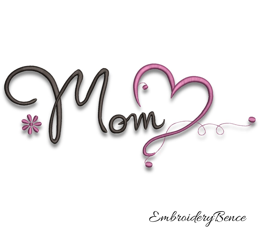 Mom Embroidery Design, Mother's Day Gift (instant Digital Download - Etsy