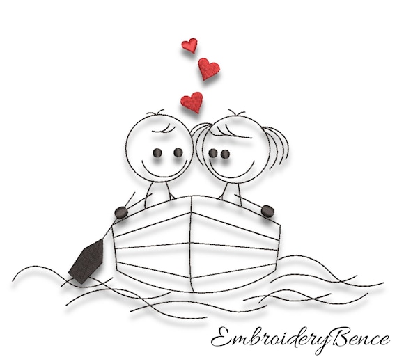 Cute Love Embroidery Machine Design Heart Valentine's Day | Etsy