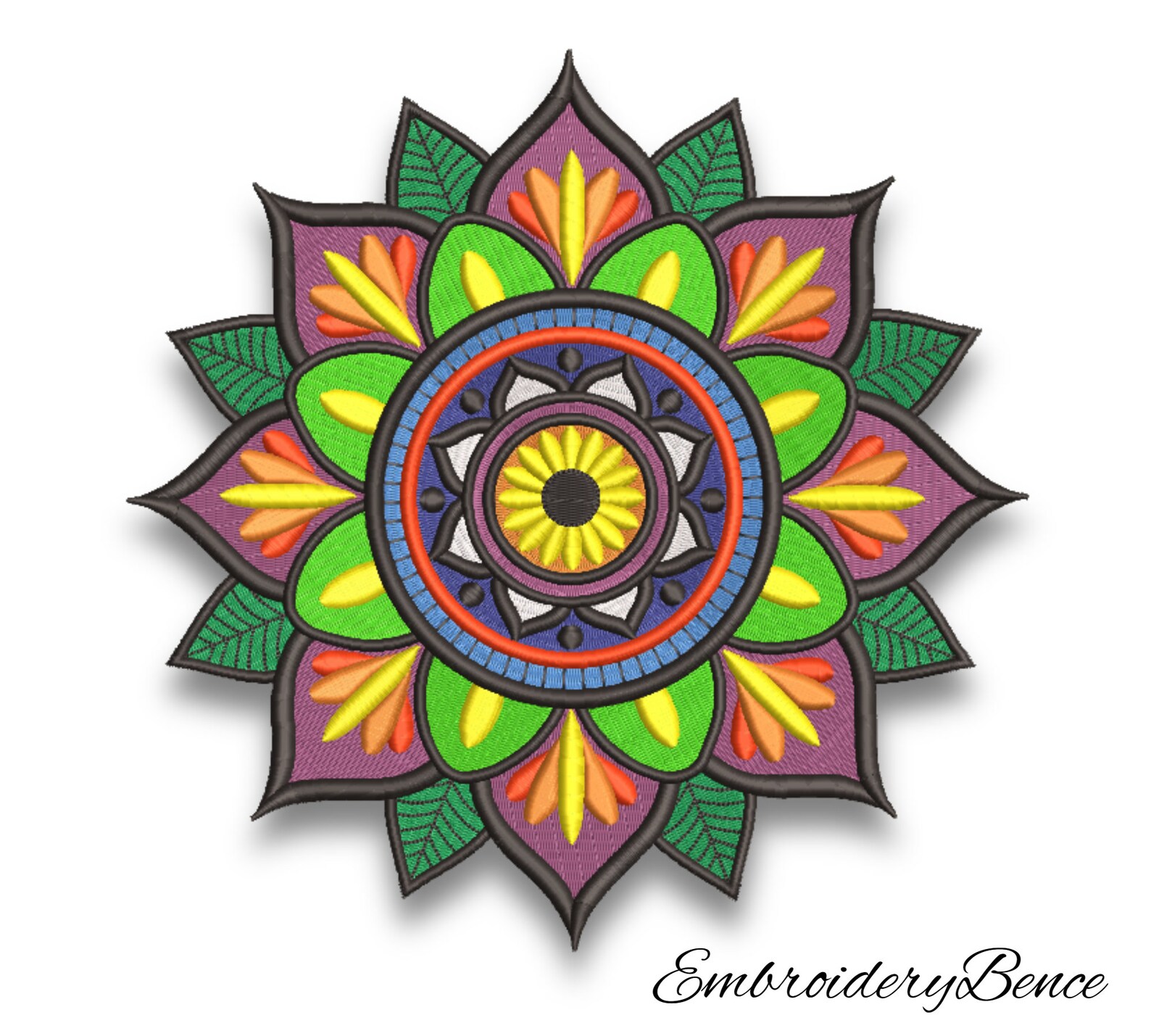 Mandala Embroidery Machine Designs Pes Pattern Sacred Geometry | Etsy