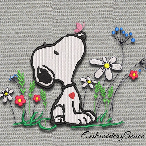Snoopy Embroidery - Etsy
