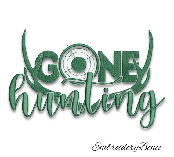 Gone Hunting Embroidery Design Pes Instant Digital Download - Etsy