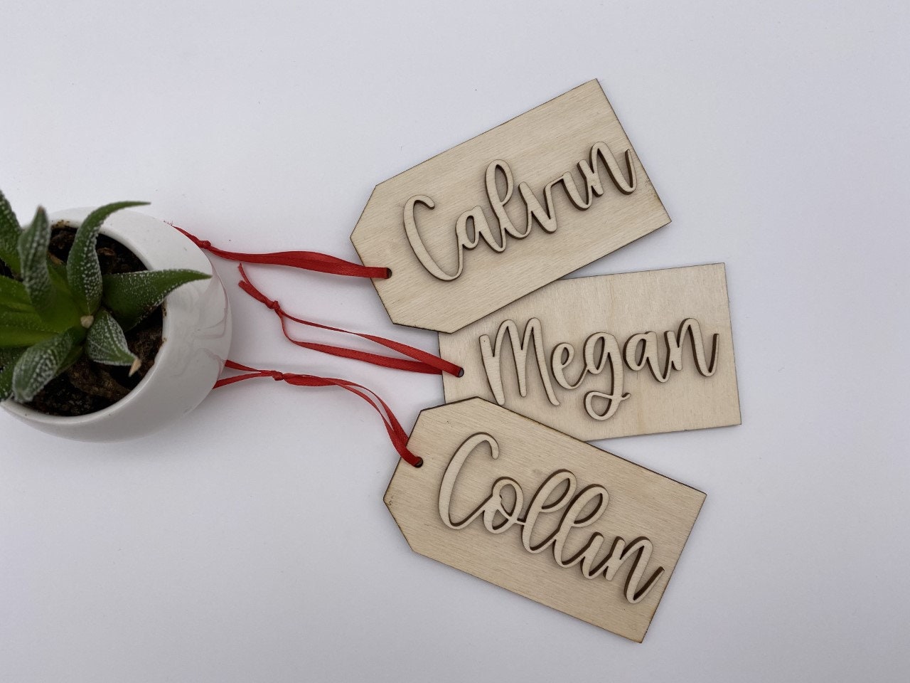 Personalized Wooden Name Gift Tag Birthday Gift Tag Stocking - Etsy