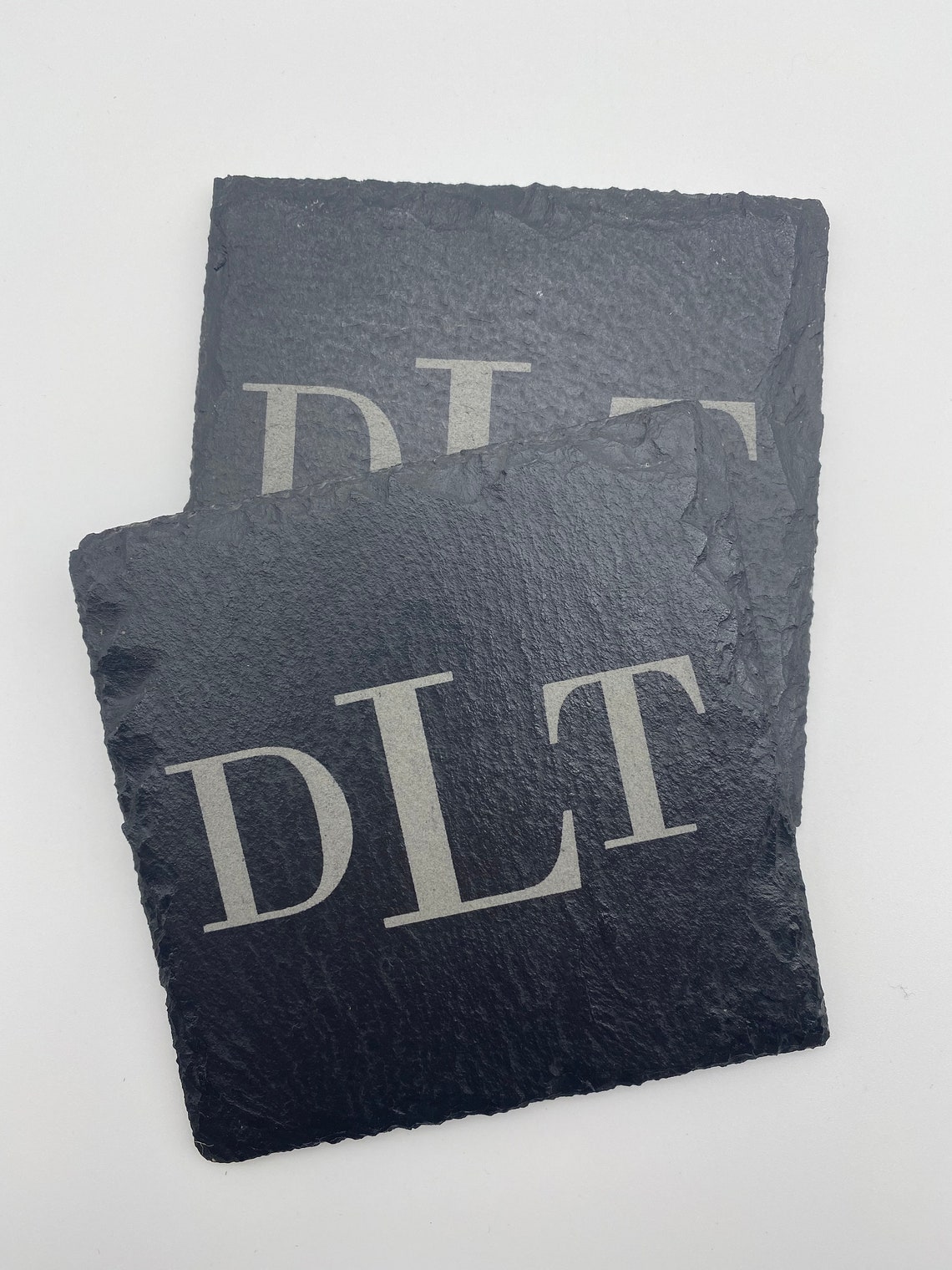 Personalized Monogram Slate Coaster, Wedding Gift, Coasters, Monogram ...