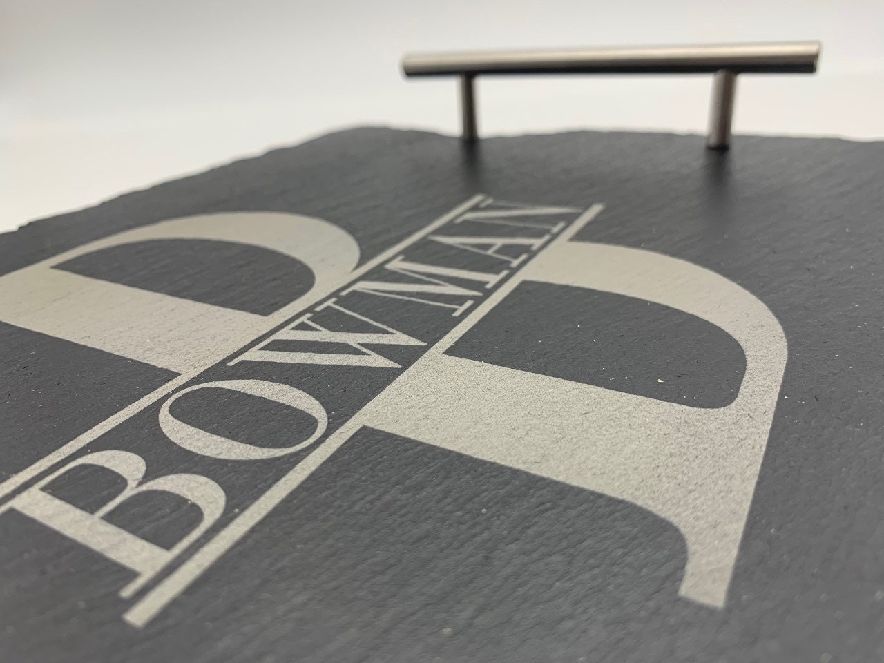 Personalized Monogram Slate Tray, Slate Charcuterie Board, Slate ...