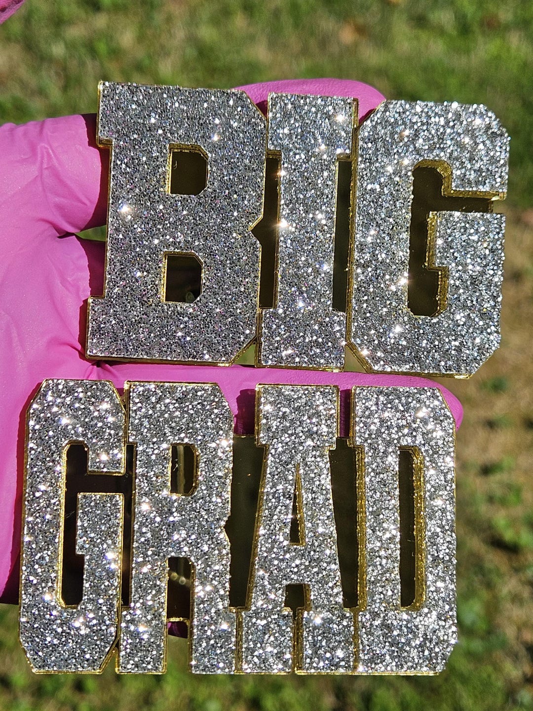 Big Grad Nameplate Knuckle Finger Ring | Jewelry - Etsy
