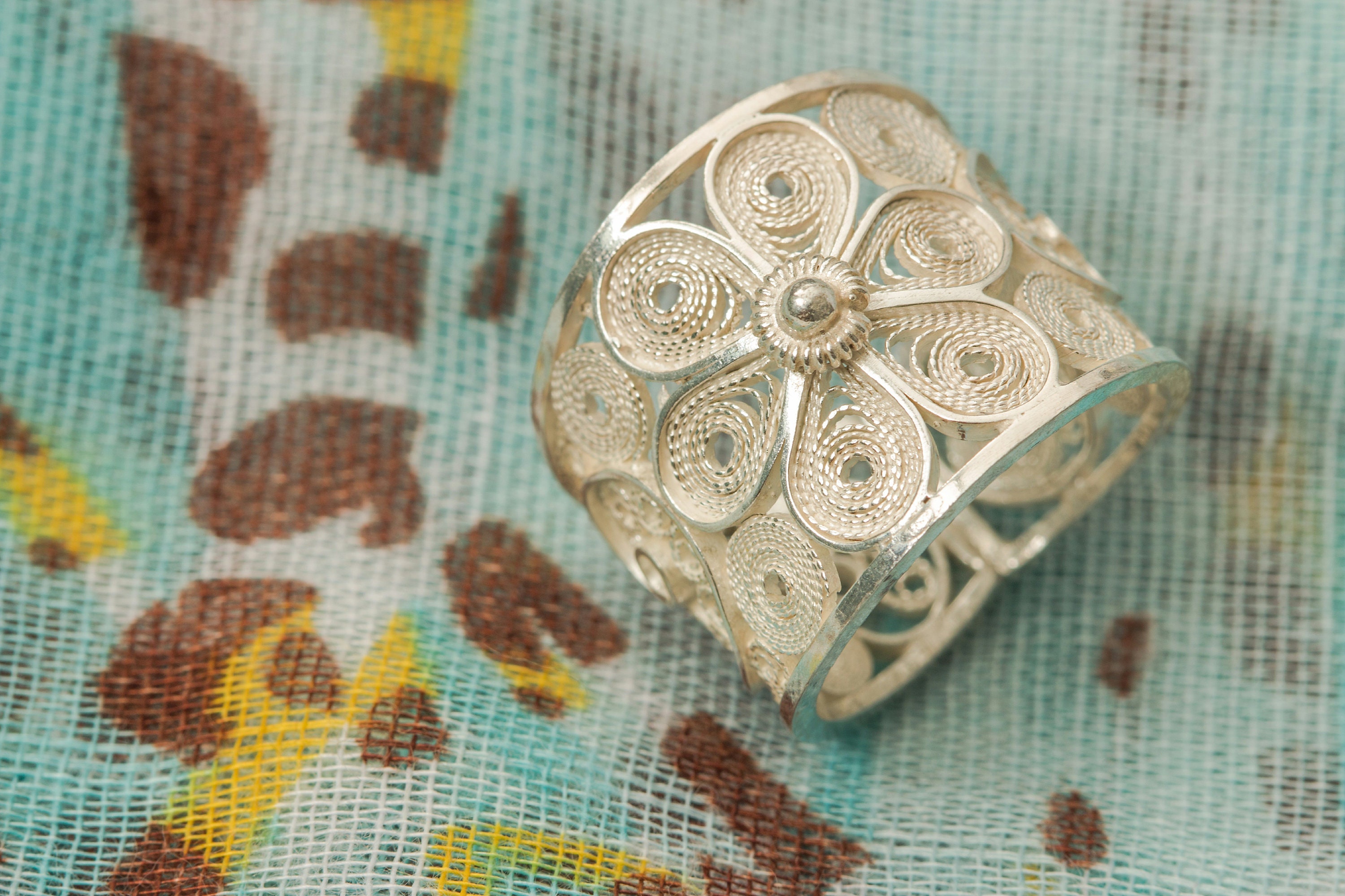 Silver Filigree Ring - Etsy