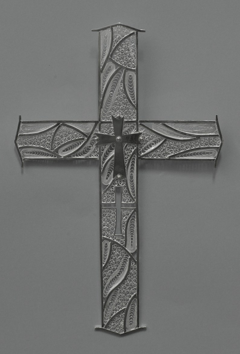 Silver Wall Cross - Etsy