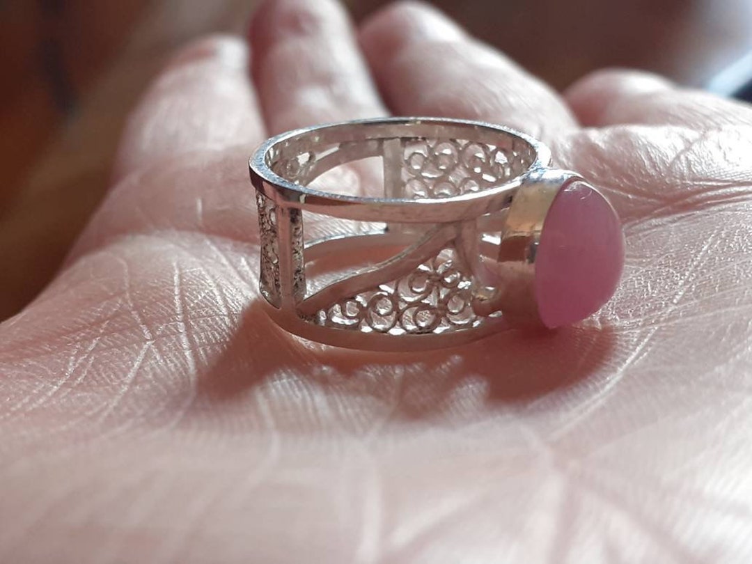 Rebecca Handmade Macedonian Ruby Ring - Etsy