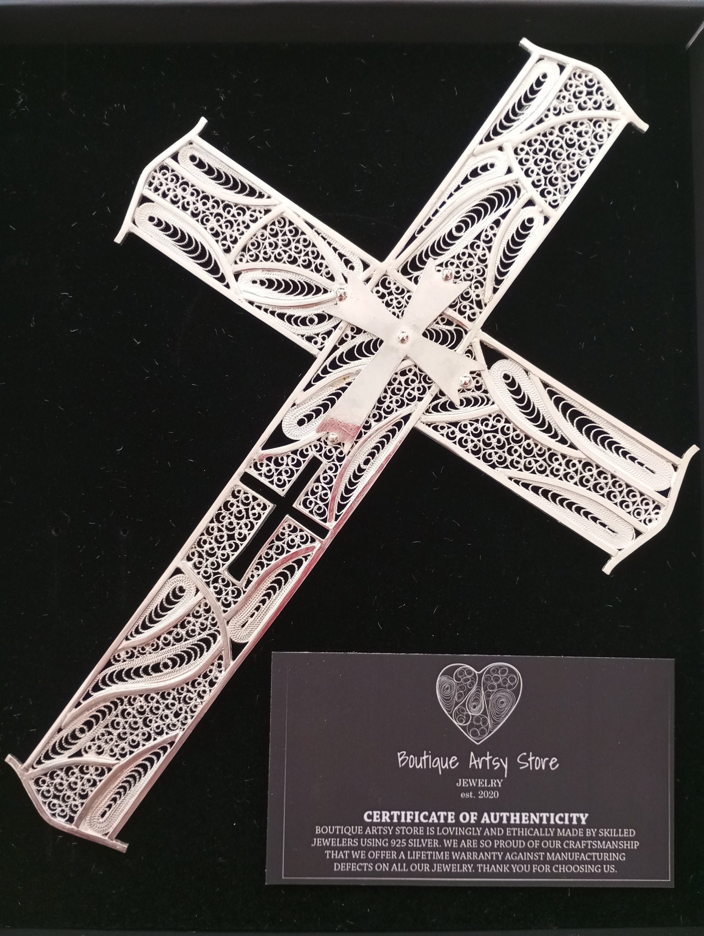 Silver Wall Cross - Etsy