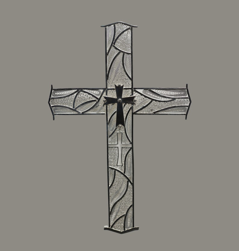 Silver Wall Cross - Etsy