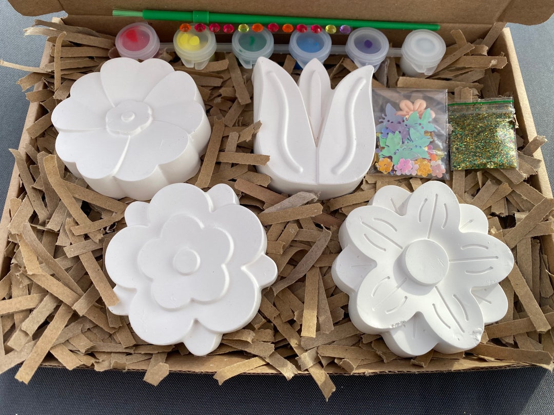 Paint Your Own Flowers Craft Kit | Craft Set for Kids & Adults ...