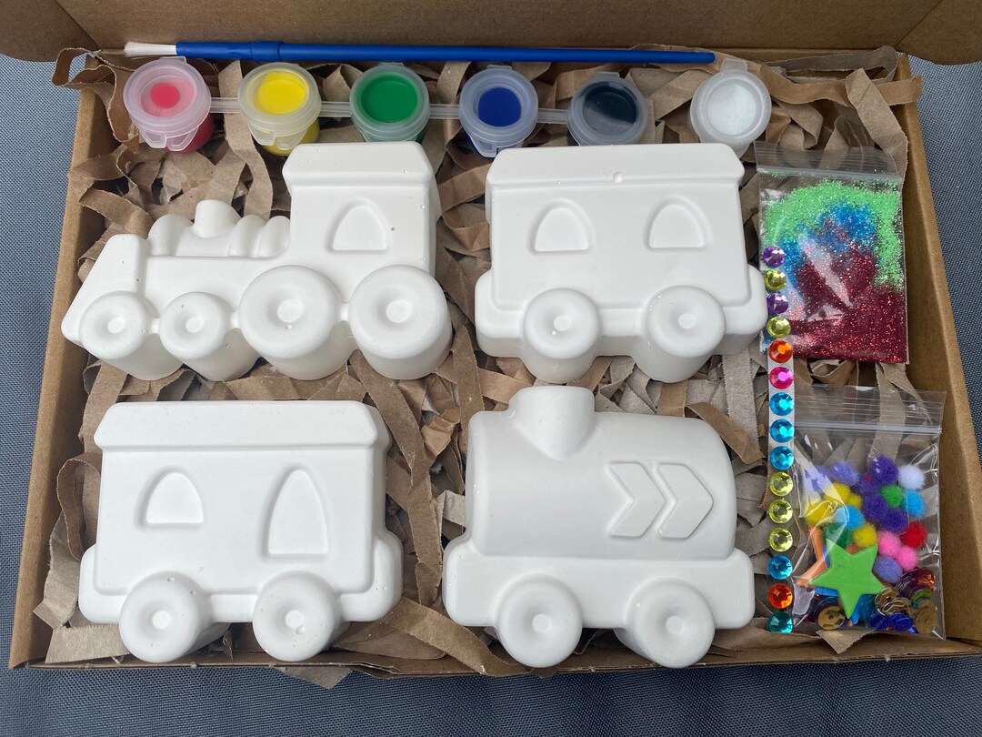 Paint Your Own Train Models, Craft Kit - Etsy