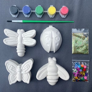Paint Your Own Minibeasts Insects Craft Set 04/12 Last Order - Etsy UK