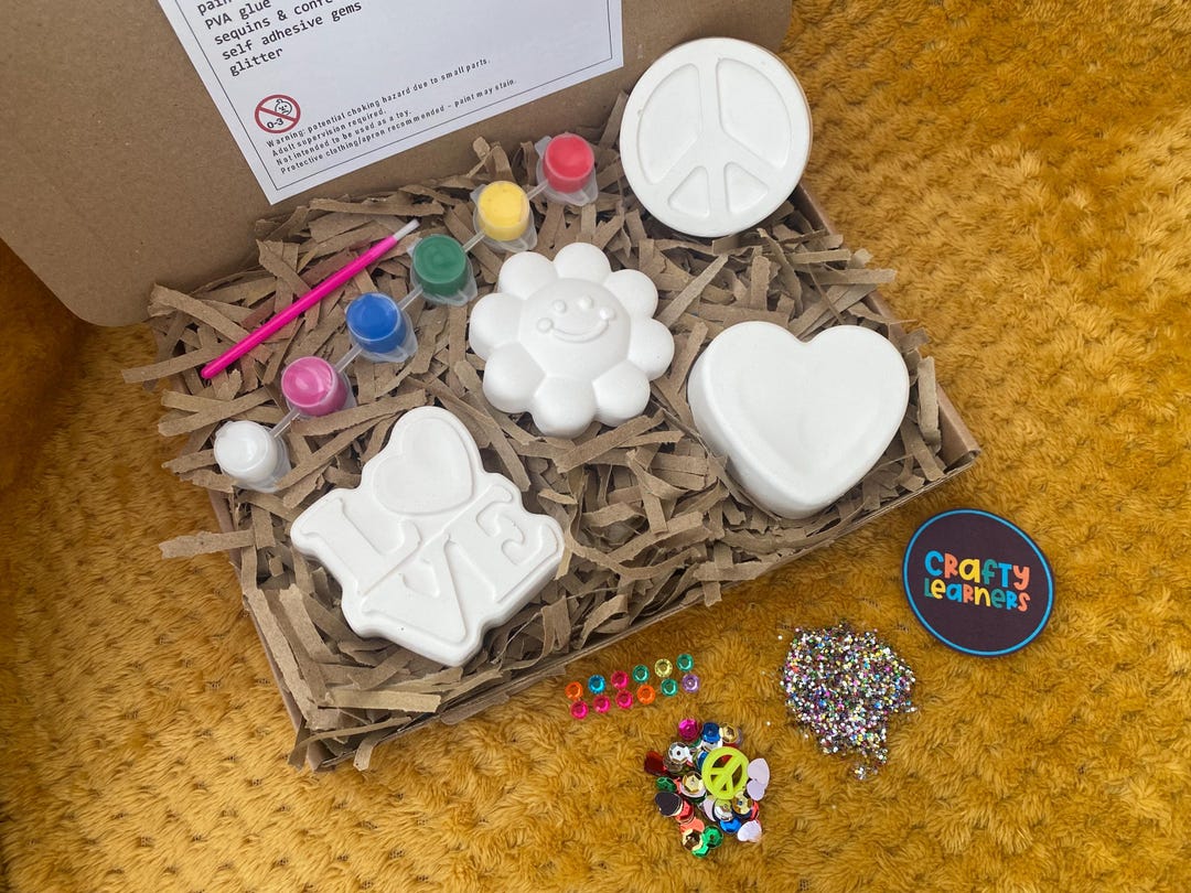Paint Your Own Peace and Love Craft Kit | Craft Set for Kids & Adults ...