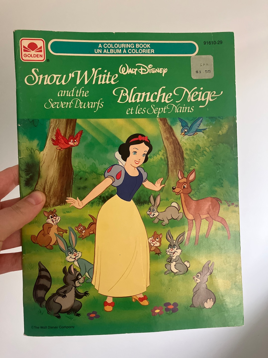 Vintage-snow White-colouring Book-price Reduced Due to Front Page Being ...