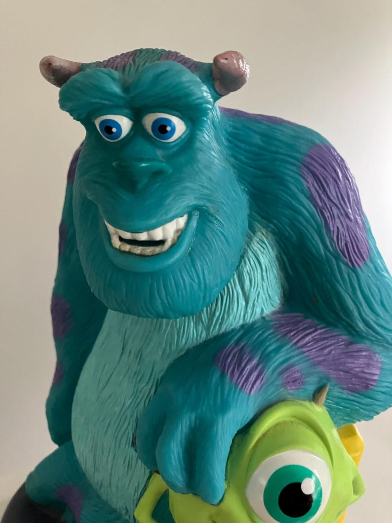 2001 Disney / Pixar MONSTERS INC Sully & Mike Coin Piggy Bank-vintage ...