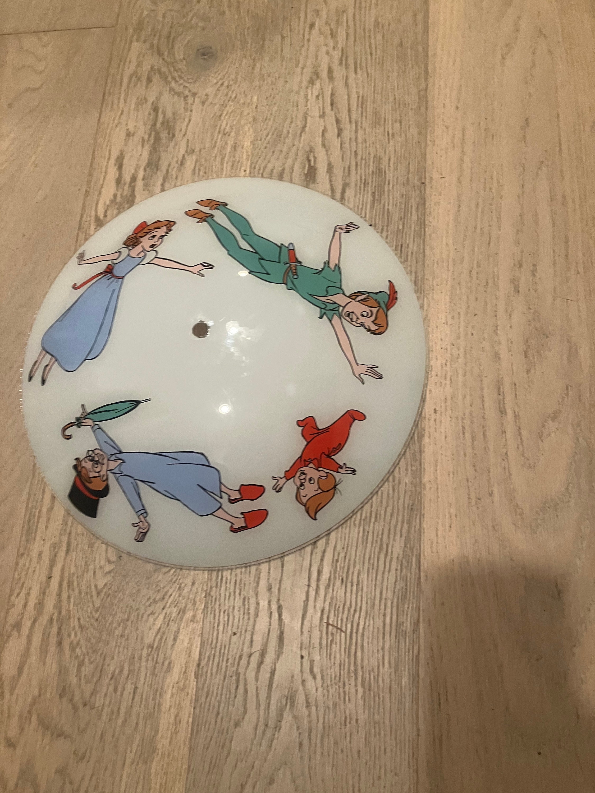 Peter Pan-glass Ceiling Light Shade-vintage- Peter-wendy-michael-john ...