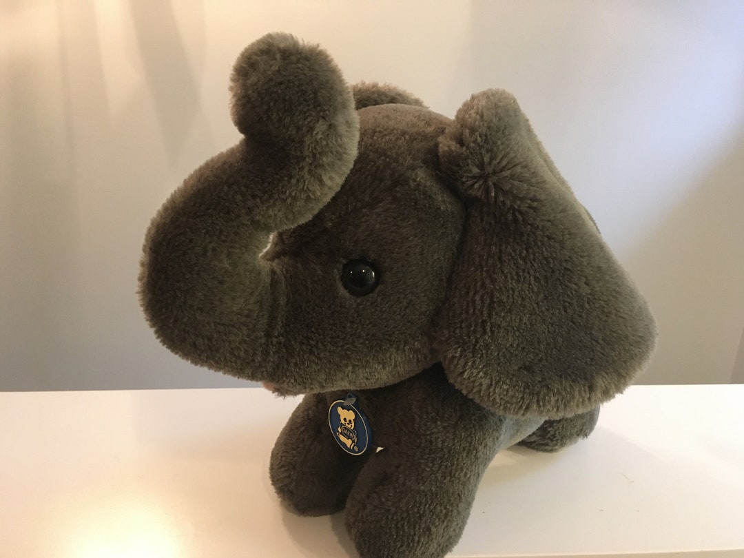 Dakin & Co Elephant 12 Plush Toy 1985 Gray Stuffed-elephant - Etsy