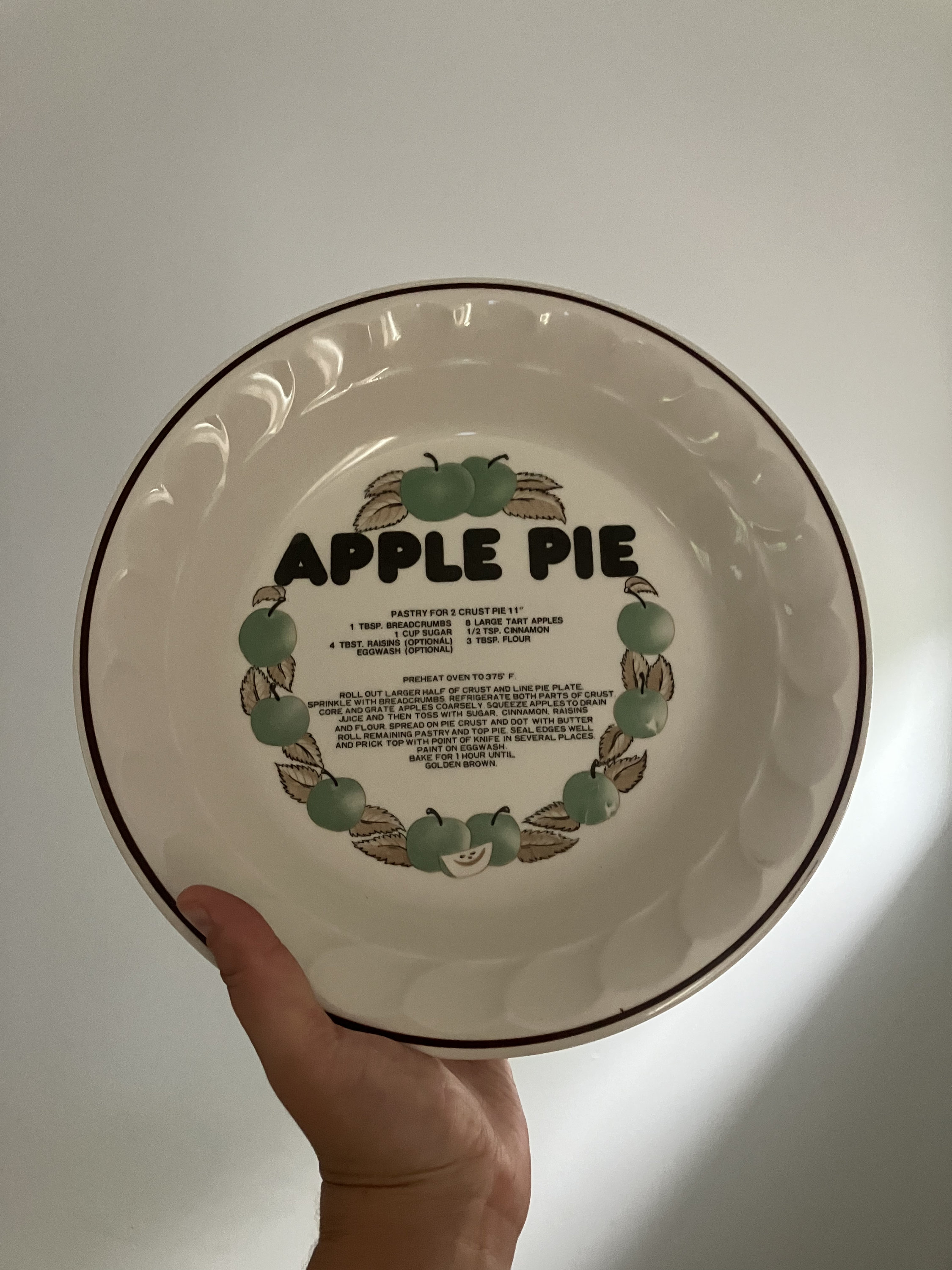 Vintage Pie Plate-apple Pie-strawberry Pie-lemon Pie-vintage - Etsy