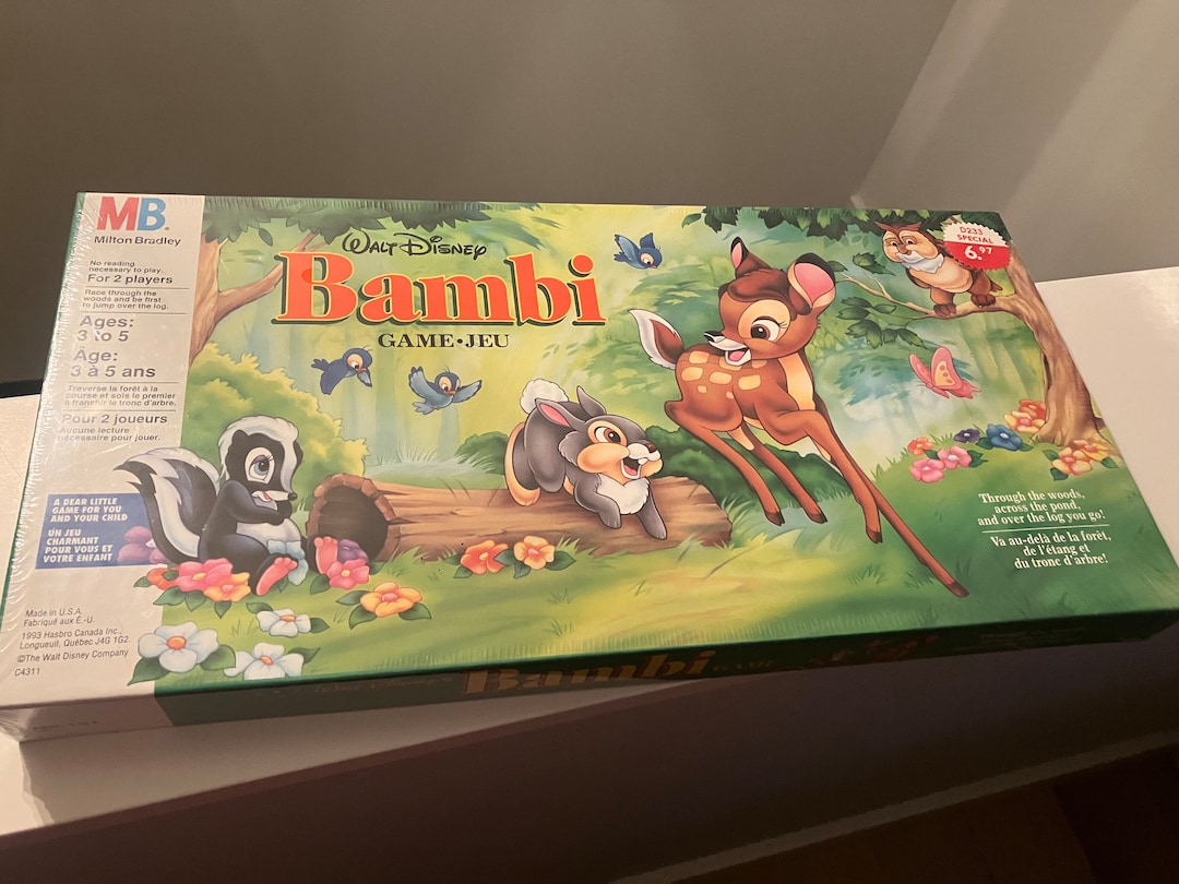 Vintage-bambi-board Game-factory Sealed- - Etsy