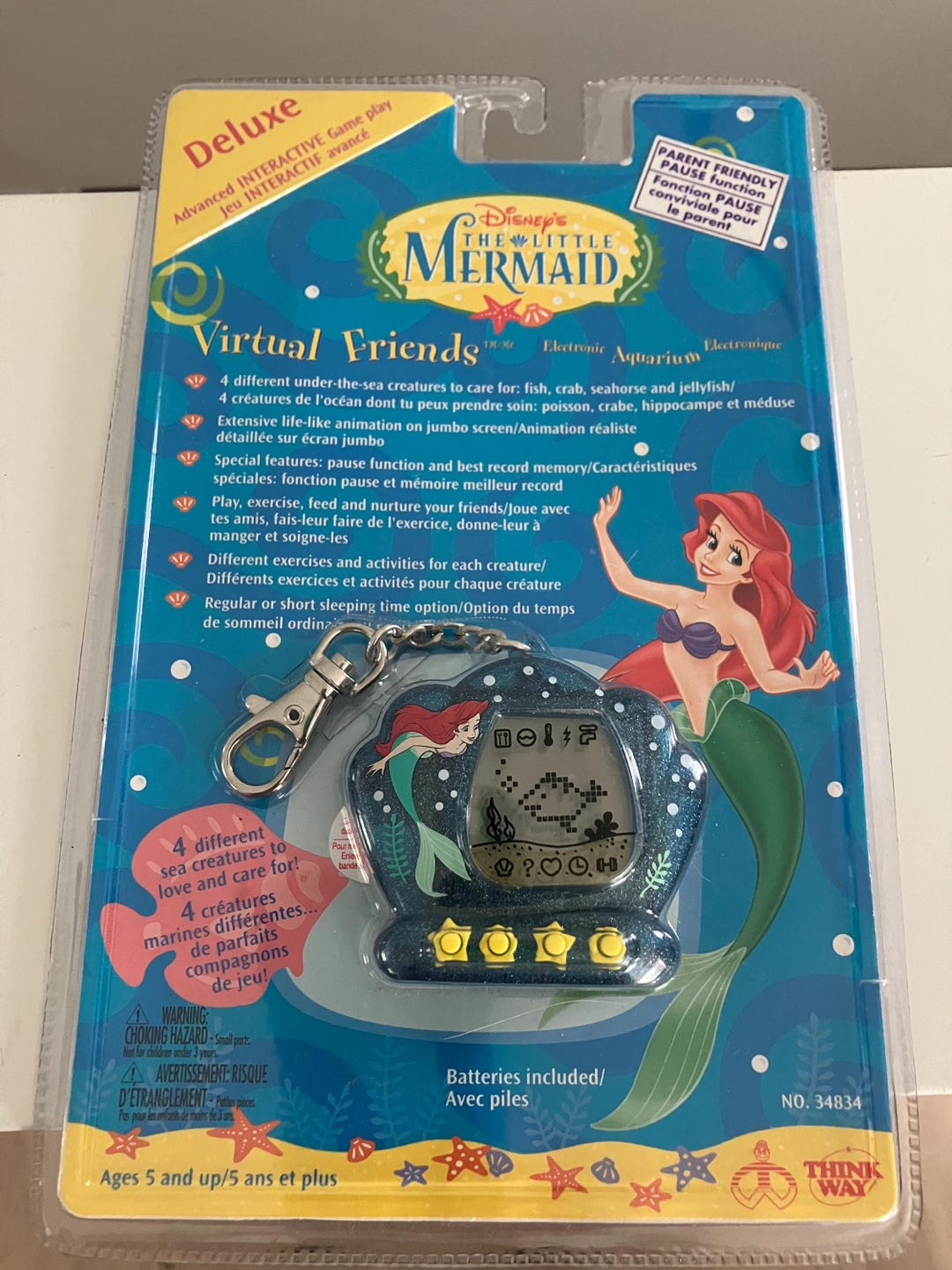 Vintage- the Little Mermaid Virtual Friends-blue Glitter- New in ...