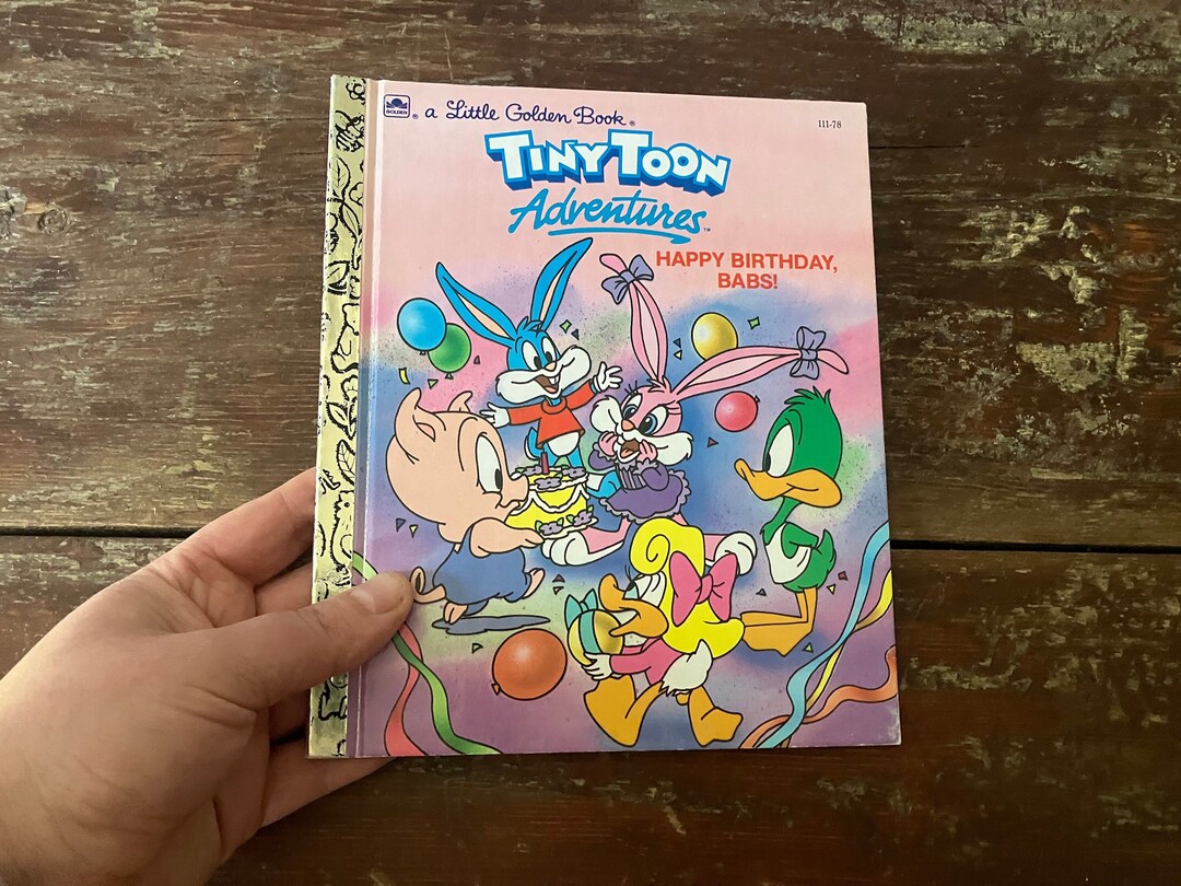 A Vintage Tiny Toons Adventures-happy Birthday Babs-little Golden Book ...