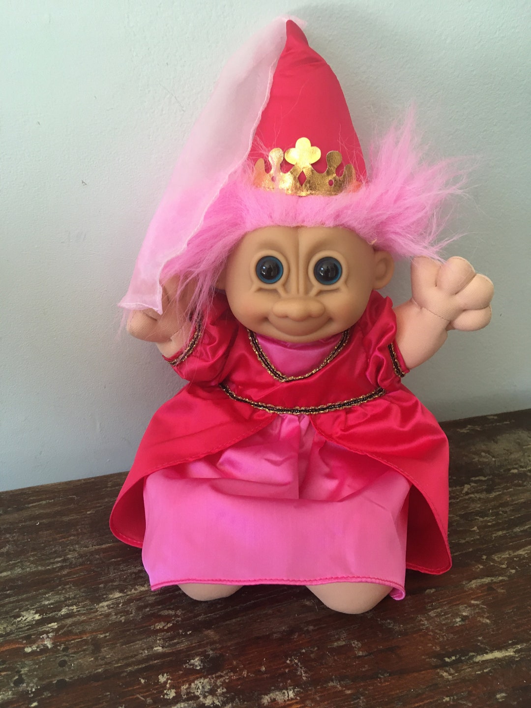 Vintage Russ Troll Kidz - Penelope - Pink Hair Princess - Etsy